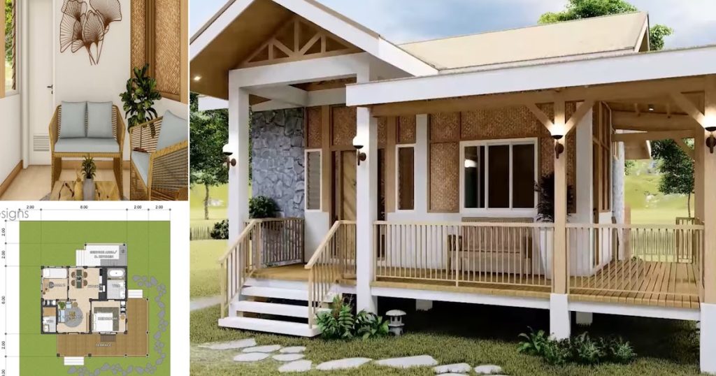 10 x 10 Meters Native Farmhouse Design » HouseDesigns