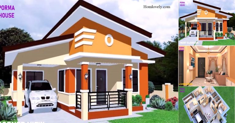 10 x 12 M Modern House Design Plan With 3 Bedroom + 2 Bathroom ...
