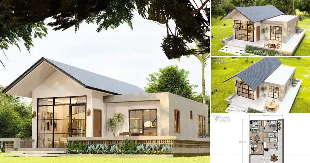 118 Sqm Simple Modern Farmhouse Design Idea, With Full Facilities ...