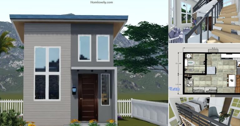 16 SQM Simple House with Loft Bedroom + Floor Plan ~ » HouseDesigns