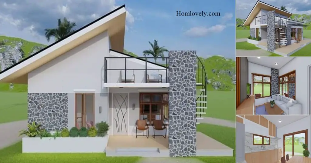 2 Bedrooms Fabulous Small House Design For Limited Land ~ » HouseDesigns