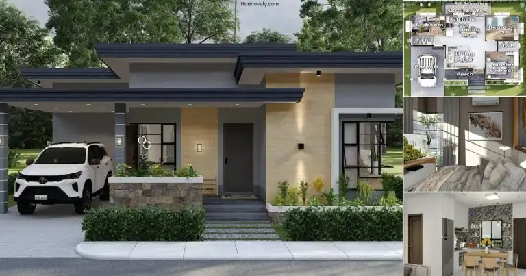 3-Bedroom Bungalow Small House Design (FLOOR PLAN) ~ » HouseDesigns