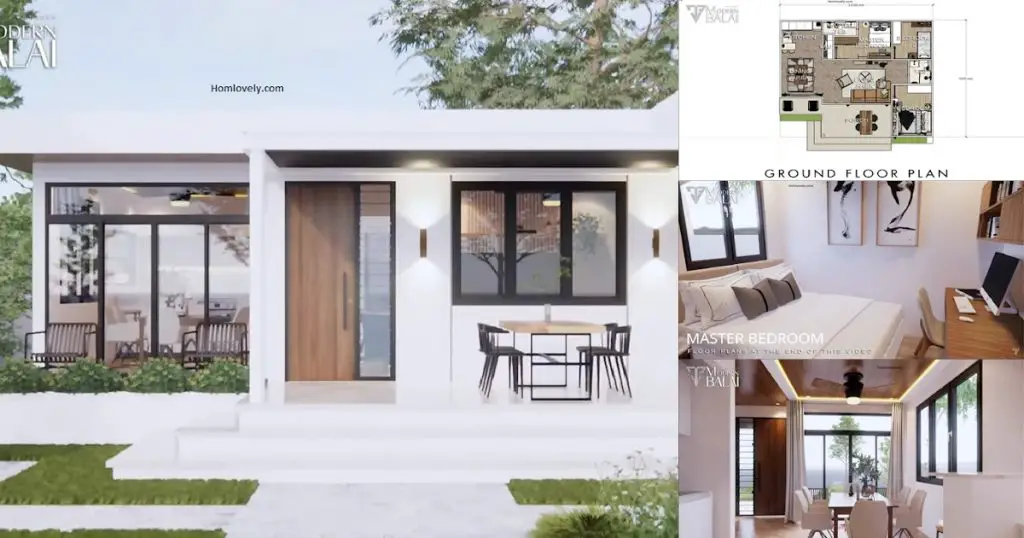 3-Bedroom Elegant Bungalow House Design ~ » HouseDesigns