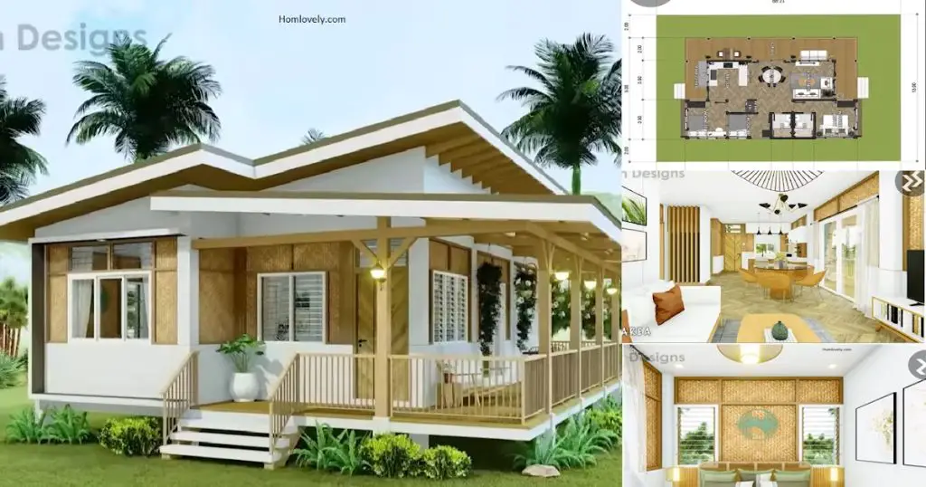 3-Bedrooms Half Amakan Pinoy House in 9 x 12 M ( Floor Plan ...