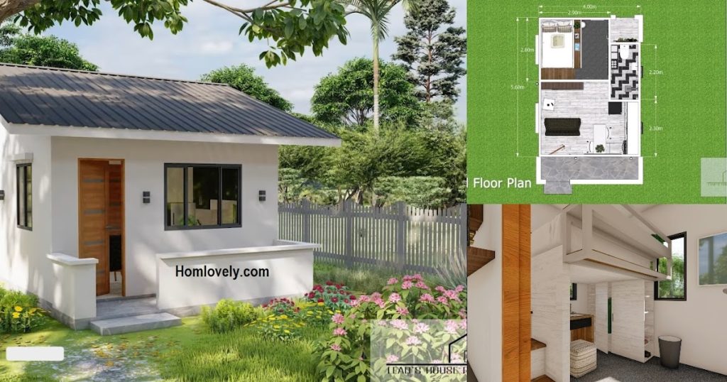 4 x 5.6 m (22 Sqm) Tiny House Design ~ » HouseDesigns