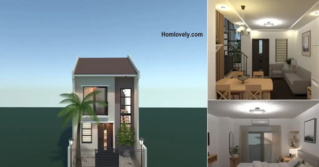 40 sqm Narrow House Design » HouseDesigns