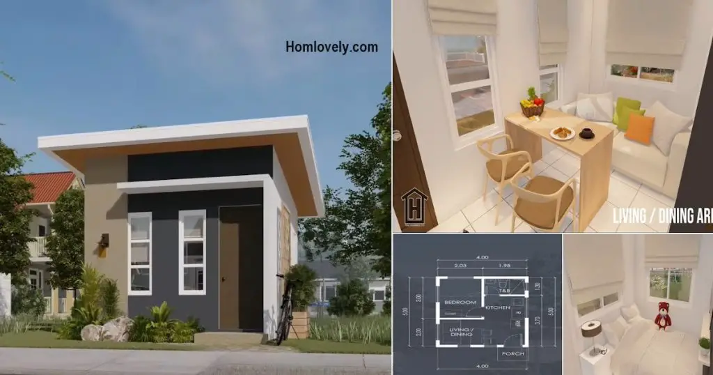 59 sqm House Design with Floor Plan ~ » HouseDesigns