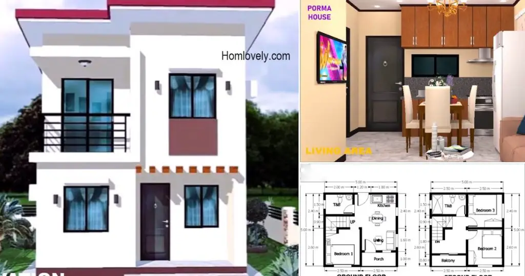 5 X 5 Meters Tiny 2-Storey House Design Idea » HouseDesigns