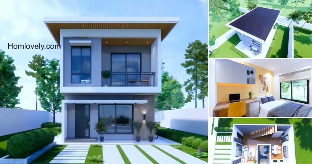 5×7 Meters Tiny House 2-Storey With Flat Roof ~ » HouseDesigns