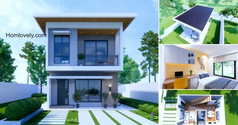 5×7 Meters Tiny House 2-Storey With Flat Roof ~ » HouseDesigns