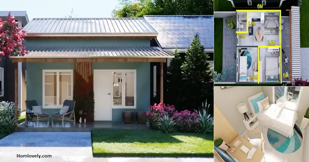 6 x 6 Meter Tiny House Design Saving Space on Budget ~ » HouseDesigns