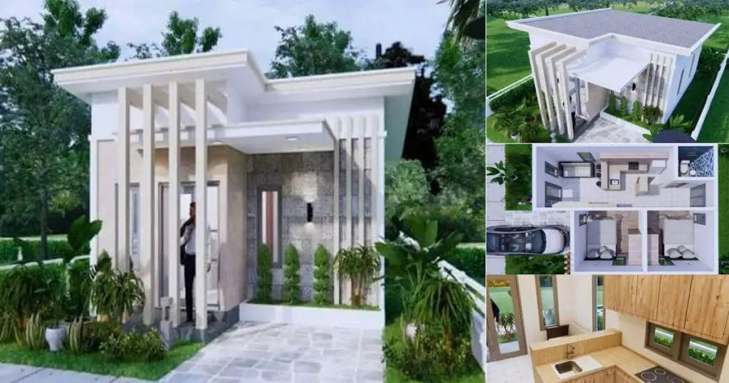 6 x 7 M Simple but Elegant House Design In Creamy White Tone ...