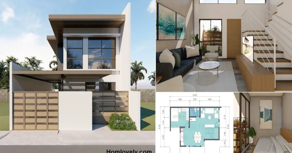 6m x 10m Modern House Design with 3 Bedrooms ~ » HouseDesigns
