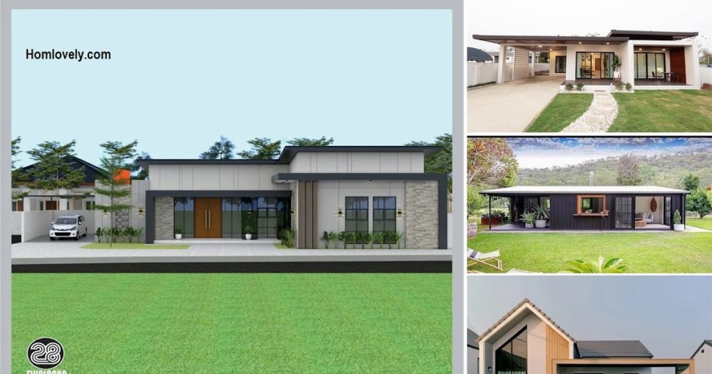 7 Modern Wide-Front House Design Ideas for Wide & Shallow Lots ...