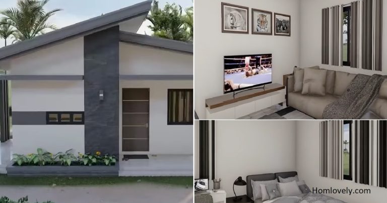 7 x 10 m Minimalist House + Floor Plan ~ » HouseDesigns