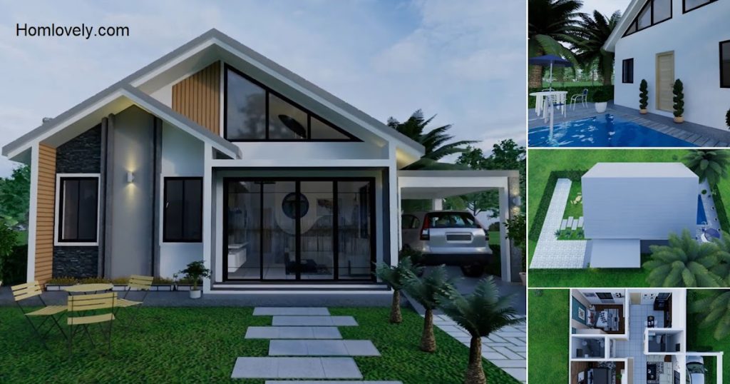 72 Sqm Muji-Minimalist Small House Design Idea One-storey Plan ...