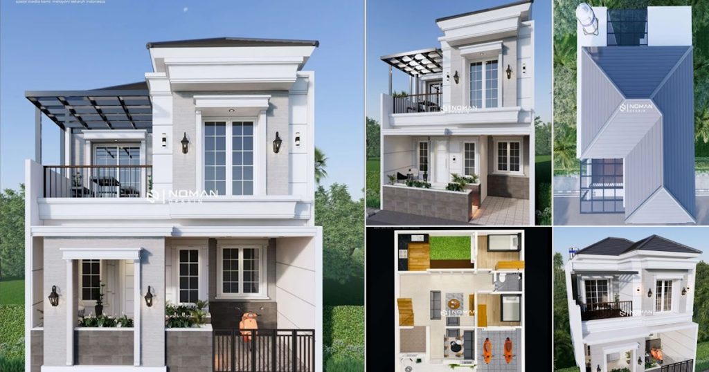 8 x 12 Meters Minimalist 2-Storey House Design ~ » HouseDesigns