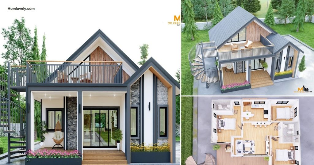 83 Sqm Trendy House Design Ideas with Roof Deck ~ » HouseDesigns