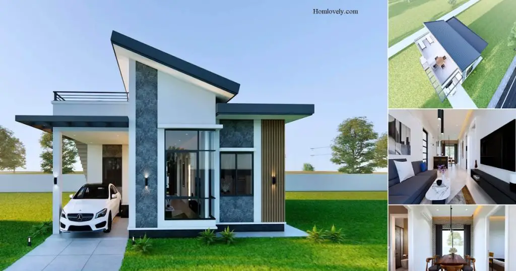 9 x 9 M Modern Simple House Design With Entertainment Deck ~ » HouseDesigns