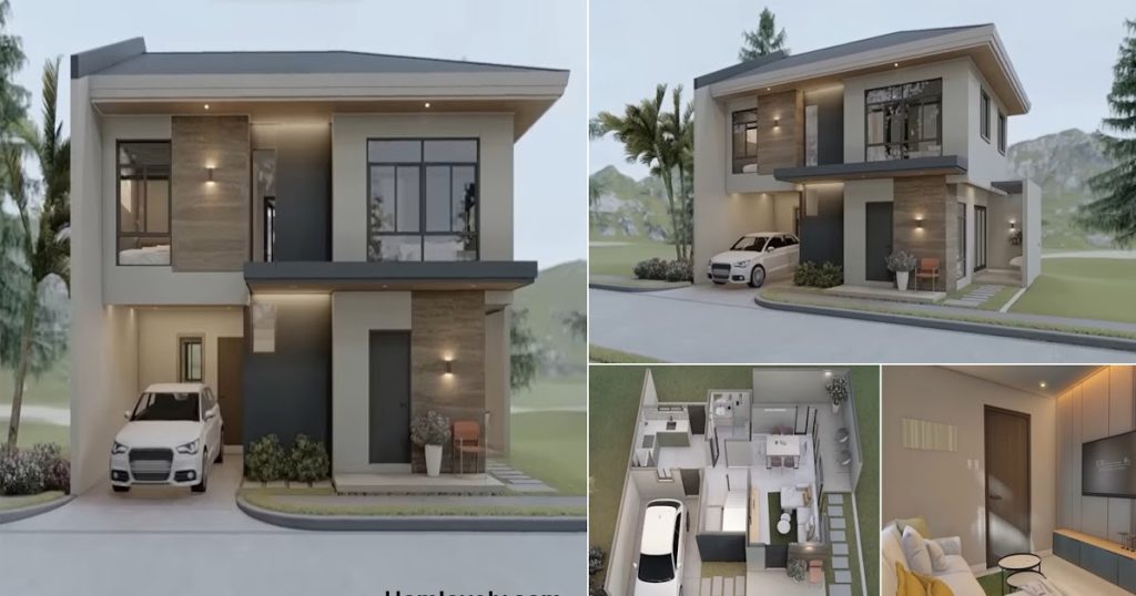 90 sqm Lot Area 2-Storey House Design + Estimated Cost ~ » HouseDesigns