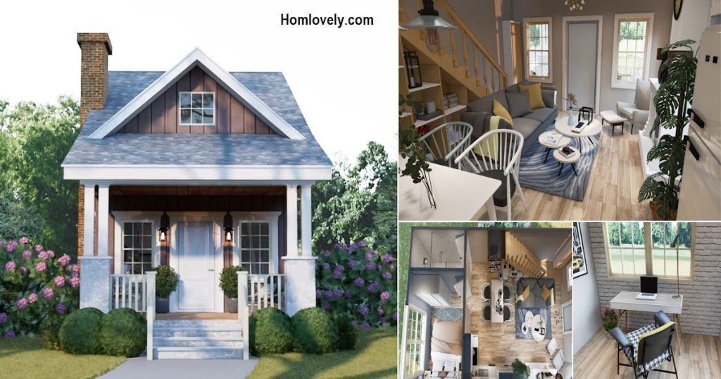 45 SQM Traditional House Design + Floor Plan ~ » HouseDesigns