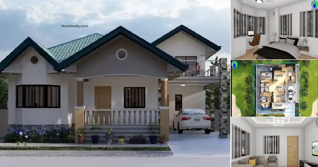 A Perfect House Design Idea with 3 BEDROOMS ( 11.7 x 13 m ...