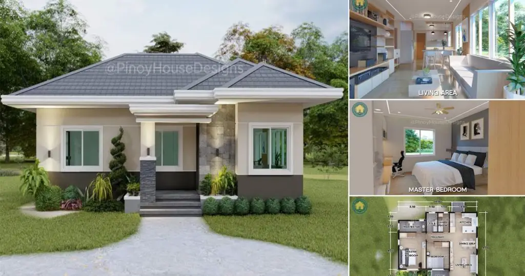 Adorable 2 Bedroom Small House Design with Floor Plan ~ » HouseDesigns