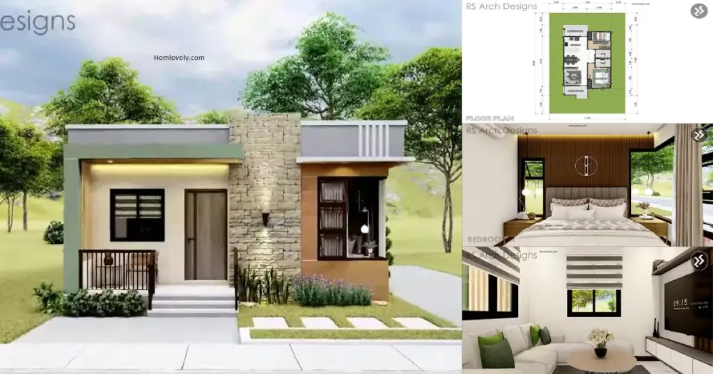 Box Type House Design with 2-BEDROOMS + Floor Plan ~ » HouseDesigns