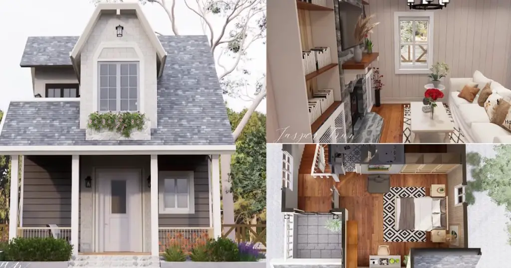 Cozy and Comfortable 7 x7 m Small House Design Idea ~ » HouseDesigns