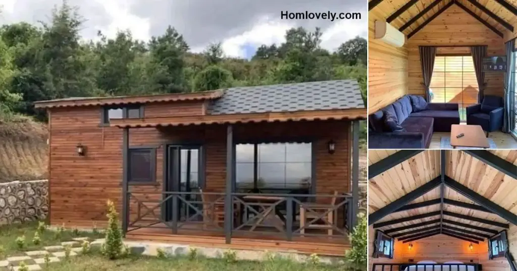 Gorgeous Wooden Cabin in Mezzanine Style ~ » HouseDesigns