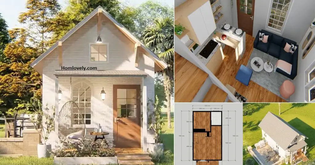 Homey Tiny House with Loft Idea 4 x 7 Meters ~ » HouseDesigns