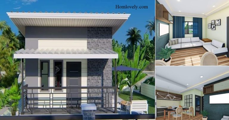 Minimalist Grey Small House Design With Flat Roof Ideas ~ » HouseDesigns