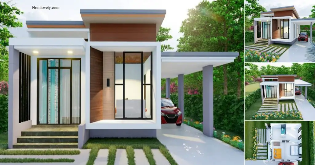 Minimalist Small House Design With 2 Bedroom + Floor Plan ~ » HouseDesigns