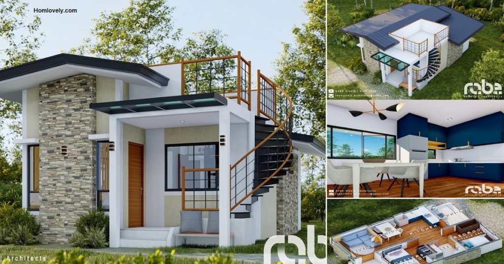 Popular House Design with Roofdeck (90 sqm) 2 Bedrooms ~ » HouseDesigns
