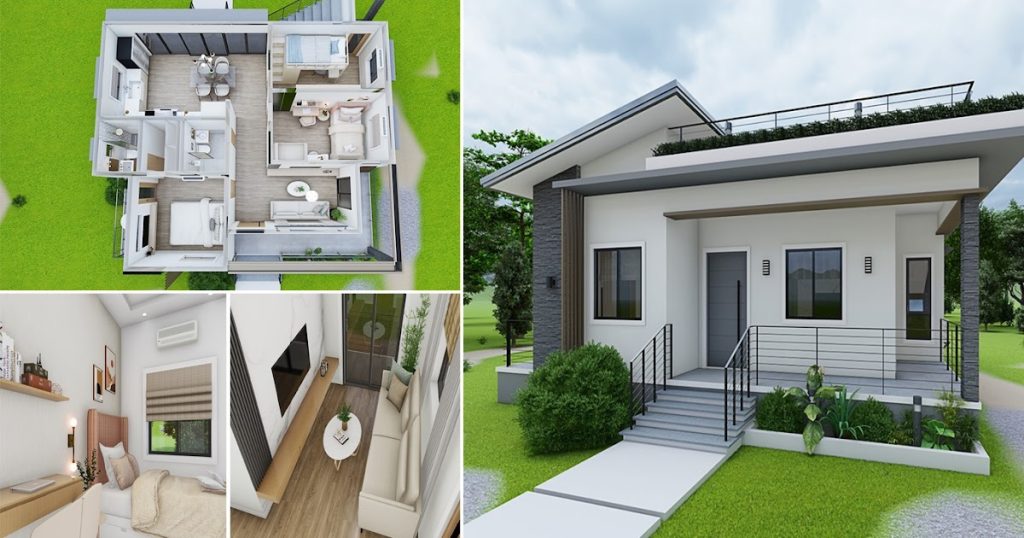 Simple 100 sqm Modern House Design with Floor Plan and 3 Bedrooms ...