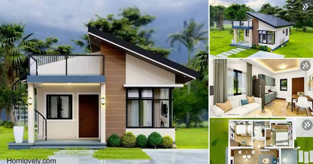 Simple House Concept With Mini Roofdeck | 2 Bedroom » HouseDesigns
