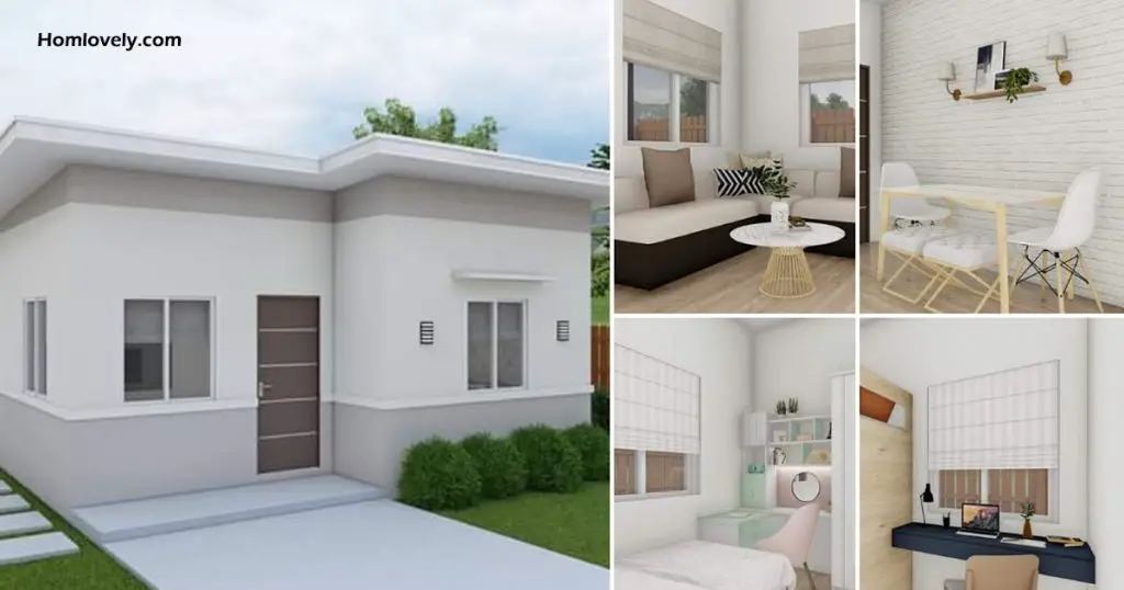 Minimalist Small House Design With 2 Bedroom + Floor Plan Details ~ » HouseDesigns