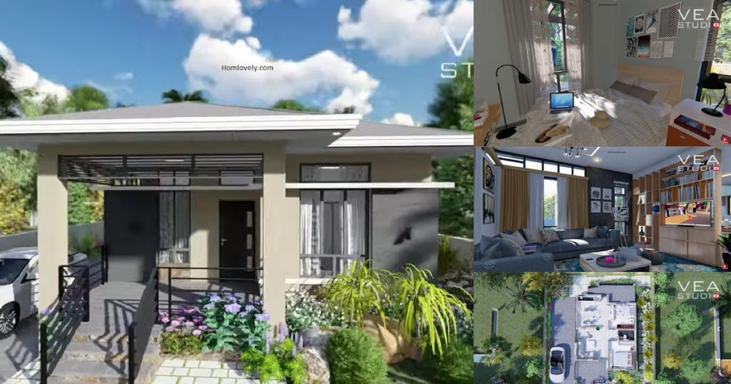 Simple House with 2 Bedrooms + Floor Plan ~ » HouseDesigns