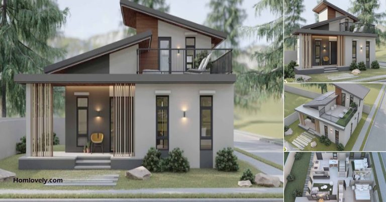 Simple Modern House Design Ideas With Mini Roof Deck ~ » HouseDesigns