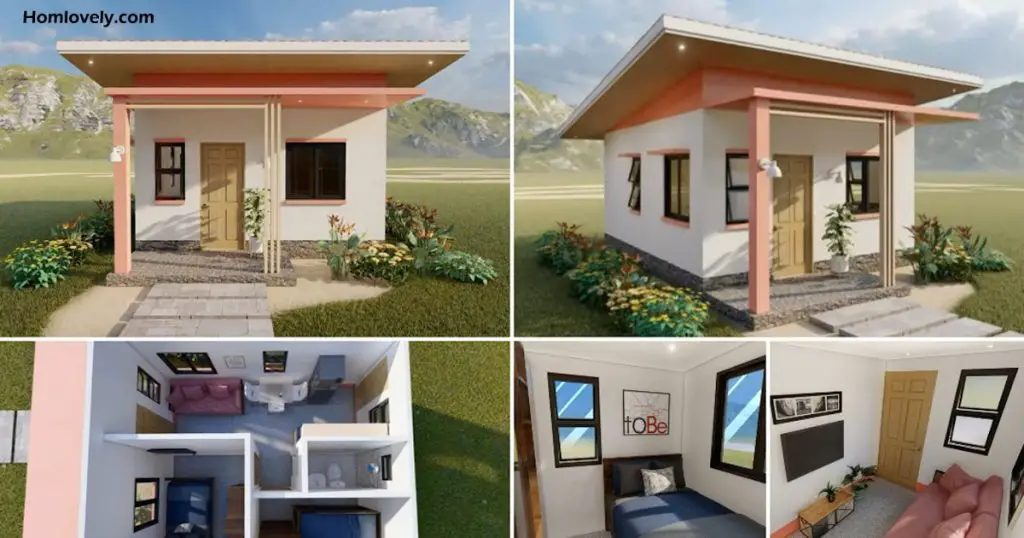 Simple Small House Design 4 x 5 M (20 sqm) With 2 Bedrooms ~ » HouseDesigns