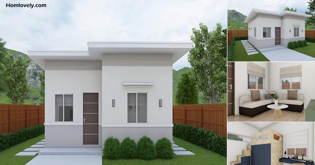 Simple Small House Design 7 x 8 Meters With 3 Bedroom ~ » HouseDesigns
