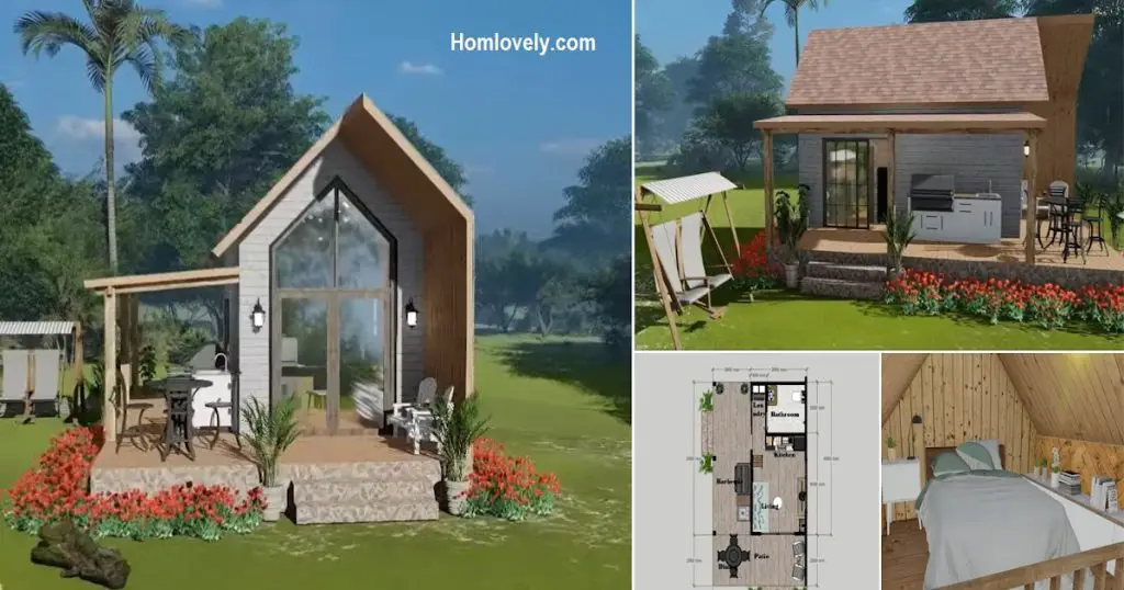 100 sqm Modern Classic Bungalow House Design (Floor Plan) ~ » HouseDesigns