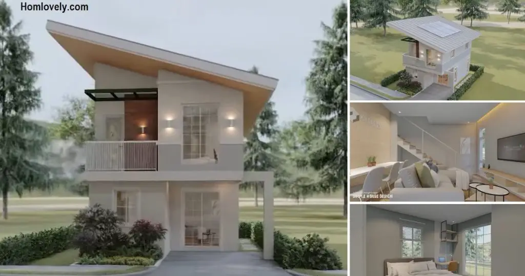 45 SQM Traditional House Design + Floor Plan ~ » HouseDesigns