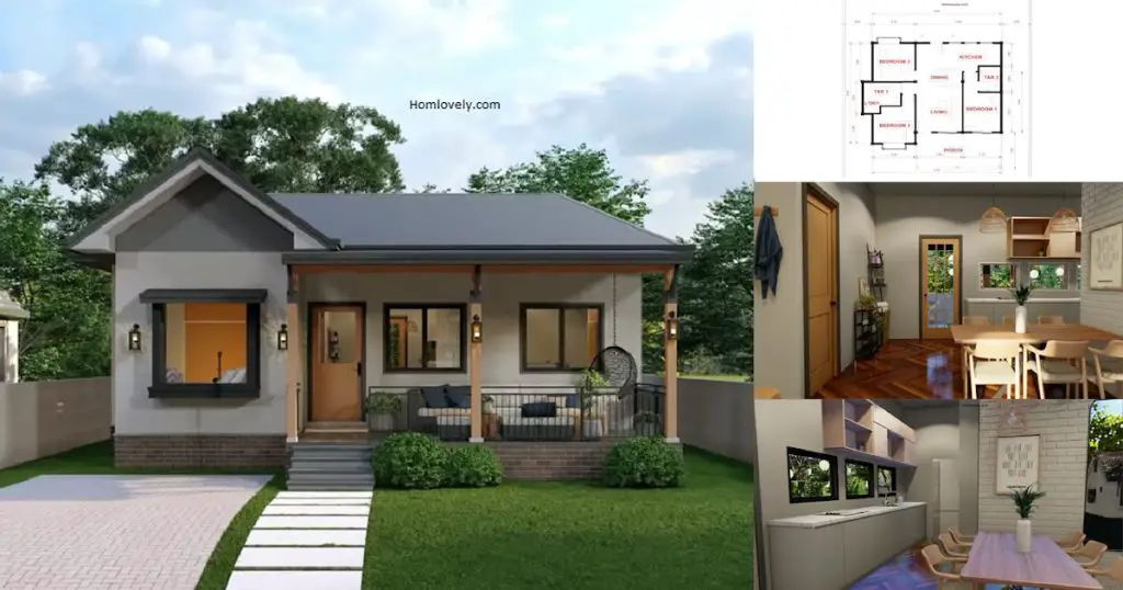 3-Bedrooms Small & Simple House Design in 8 x 9 M ~ » HouseDesigns