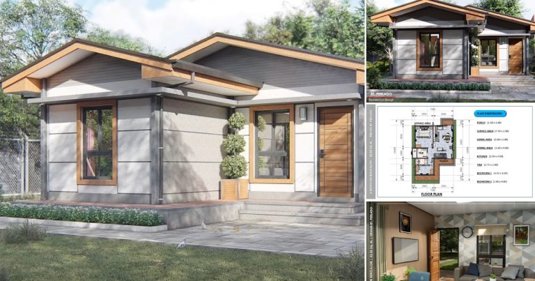 52 Sqm Stylish House Design Complete Floor Plan » HouseDesigns