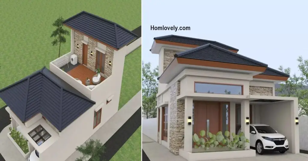 6.5 x 12 m House Design Plus Floor Plan with 2 Bedrooms ~ » HouseDesigns