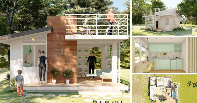 20 sqm Tiny House with Roof Deck » HouseDesigns