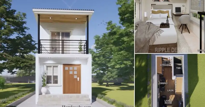 2-Storey Tiny House Design With Full Facilities ~ » HouseDesigns