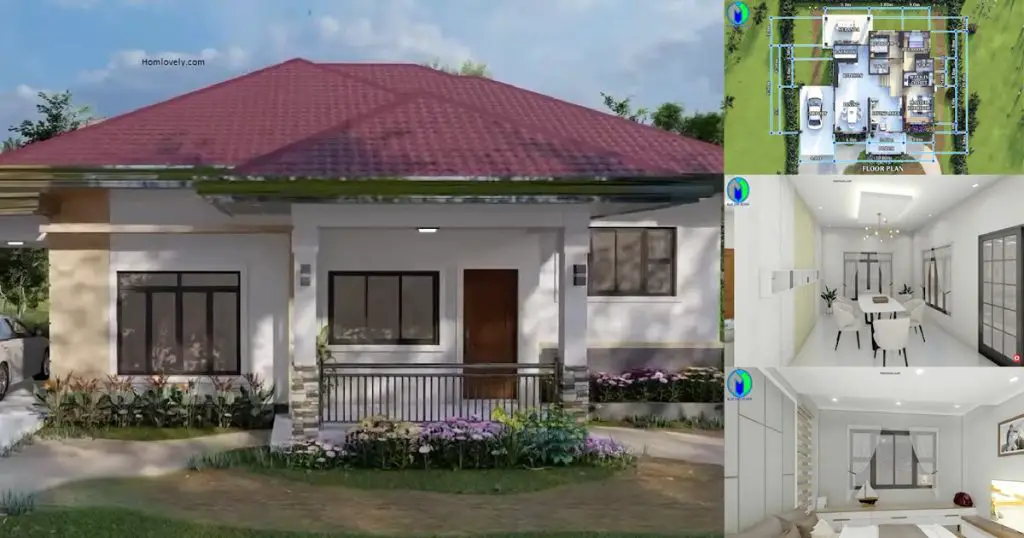 3 Bedrooms House Design in 150 SQM + House Plan ~ » HouseDesigns