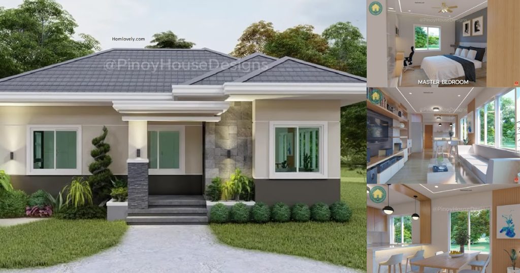 80 sqm of Elegance House Design with 2 Bedrooms ~ » HouseDesigns